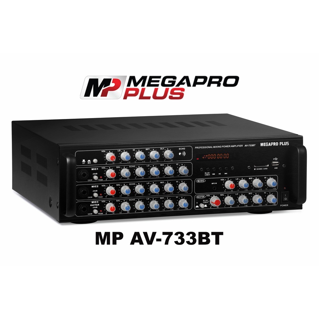 Megapro Plus Amplifier AV-733BT / 700W x 2 Amplifier | Lazada PH