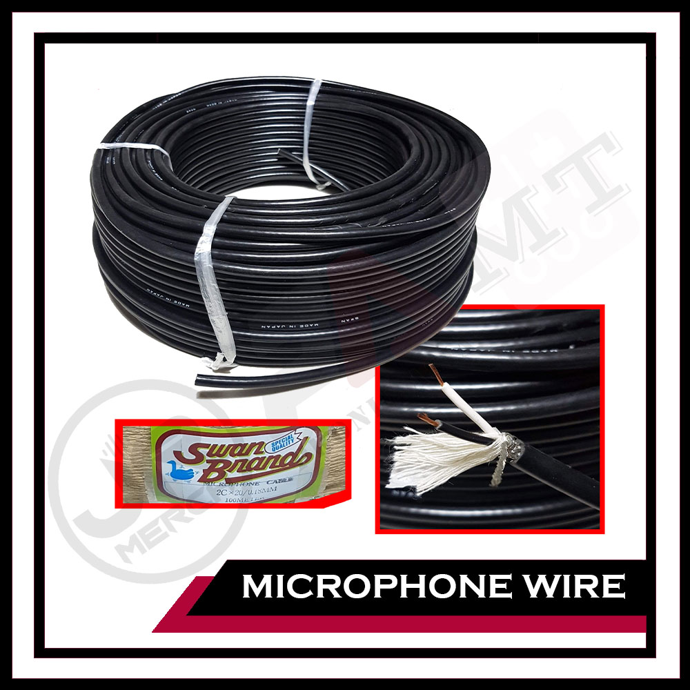 1 ROLL/ 100 meters Original Swan Japan Microphone Stereo Cord Heavy ...
