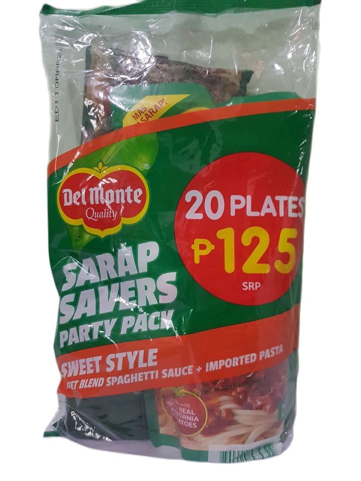 Del Monte Sarap Savers Party Pack Sweet Style (1 pack of Spaghetti ...