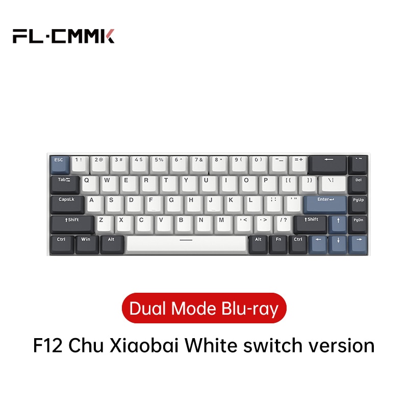 FL·ESPORTS F12 Mechanical Keyboard Kailh BOX Axis 68-Key Dual Mode ...