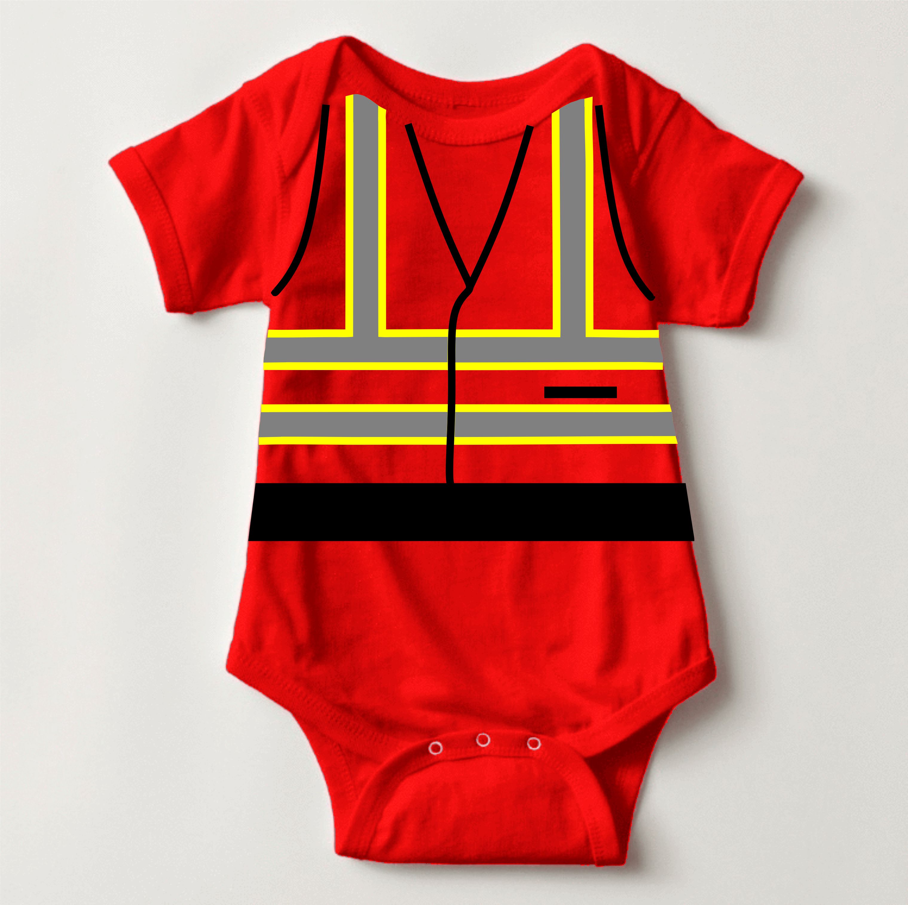 Baby Career Onesies - Engineer Safety Vest Red | Lazada PH