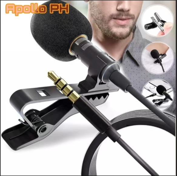 Mini Lavalier Lapel Microphone Omnidirectional Mic With Clip On System ...