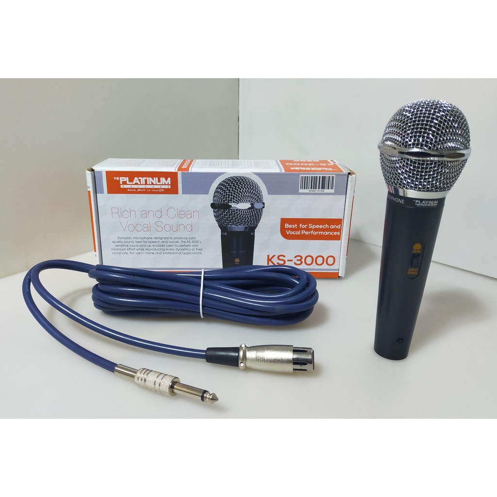 New 100% Original Platinum Heavy Duty Wired 10 Meter Microphone KS-5000 ...