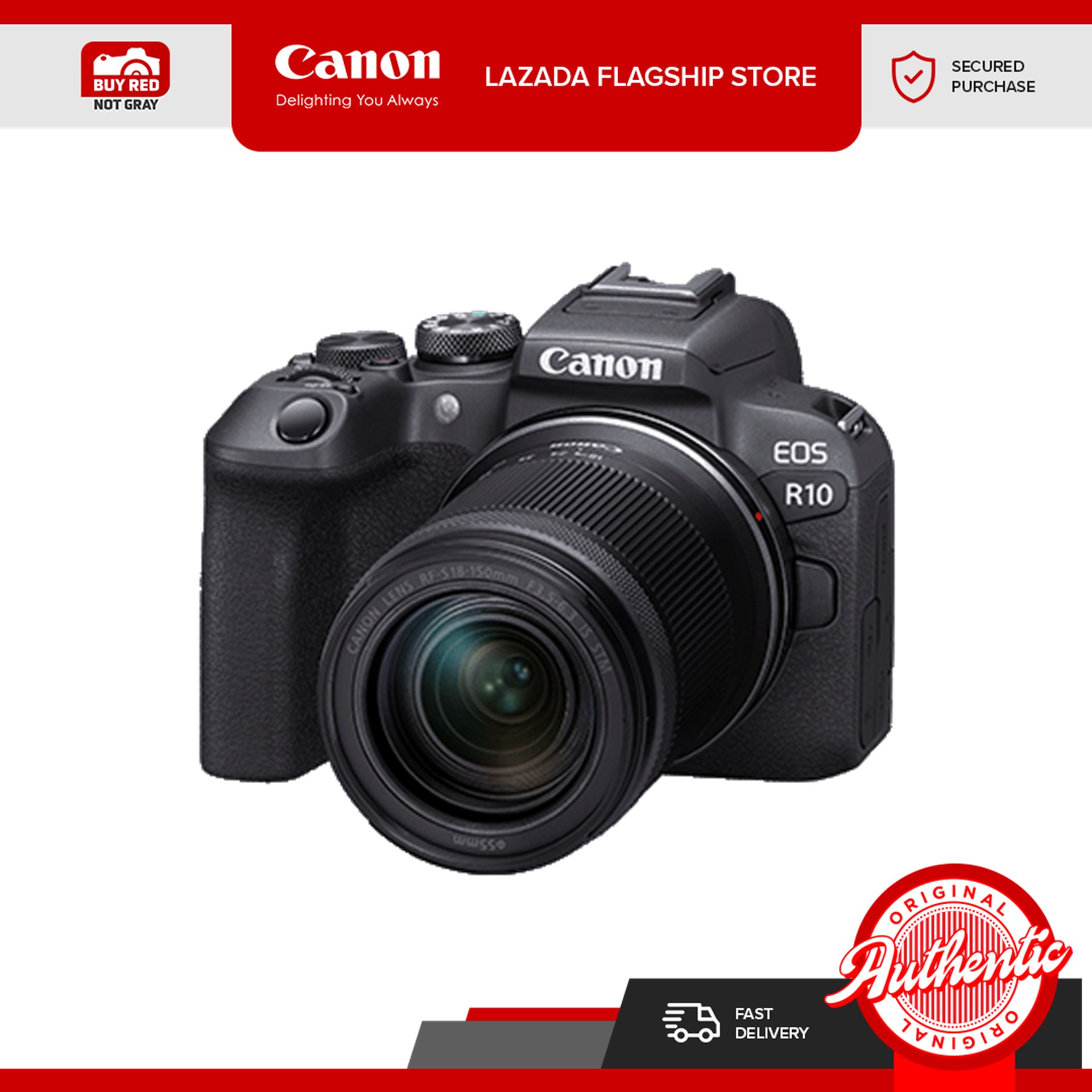 Canon Camera EOS R10 | 18-150mm | 24.2 Megapixel | 3" LCD Monitor | 1 ...