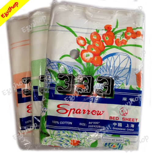 ORIGINAL 333 Cotton Blanket 333 Sparrow Kumot Double ( Random Color and ...