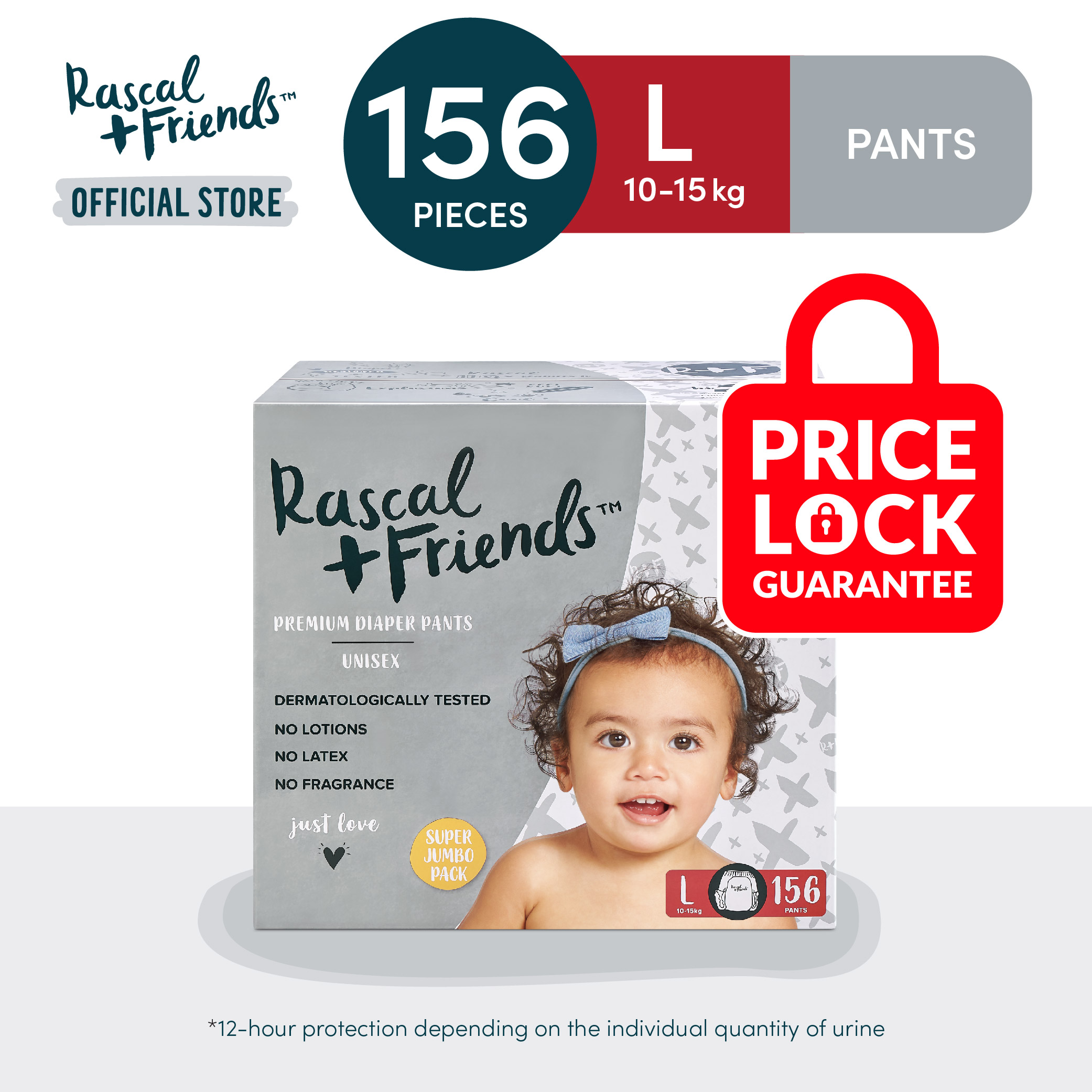 RASCAL + FRIENDS Pants Super Jumbo Box LARGE (10-15 kgs) - 52 pcs x 3 ...