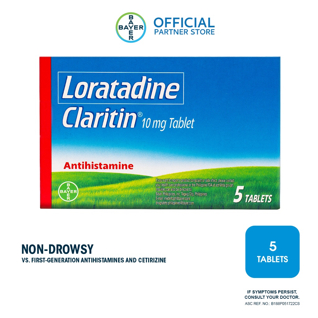 Claritin Non-Drowsy Allergy Relief 10mg (5 Tablets) | Lazada PH