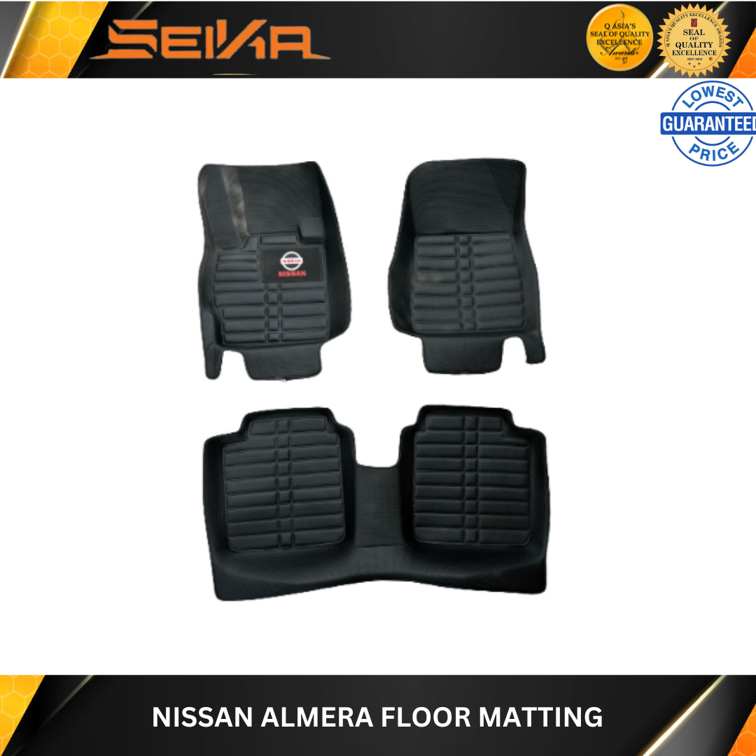 Nissan Almera (2012-2021) Premium Diamond Deep Dish Matting Car Matting ...