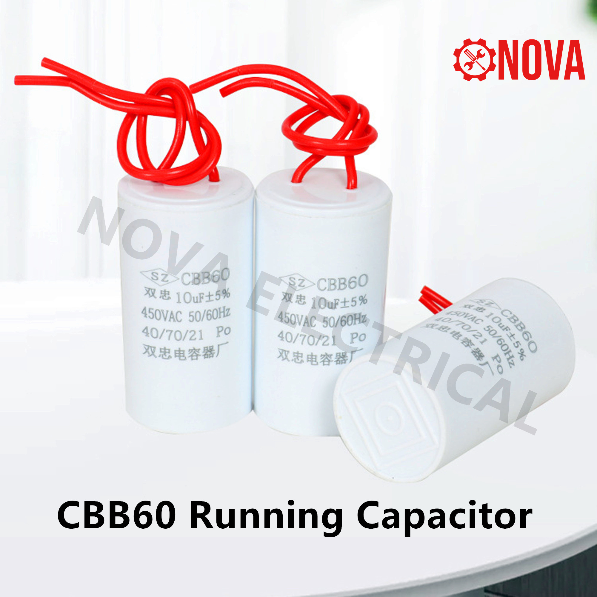 Running Capacitor CBB60 450VAC 4uF 5uF 6uF 8uF 10uF 11uF 12uF 13uF 14uF ...