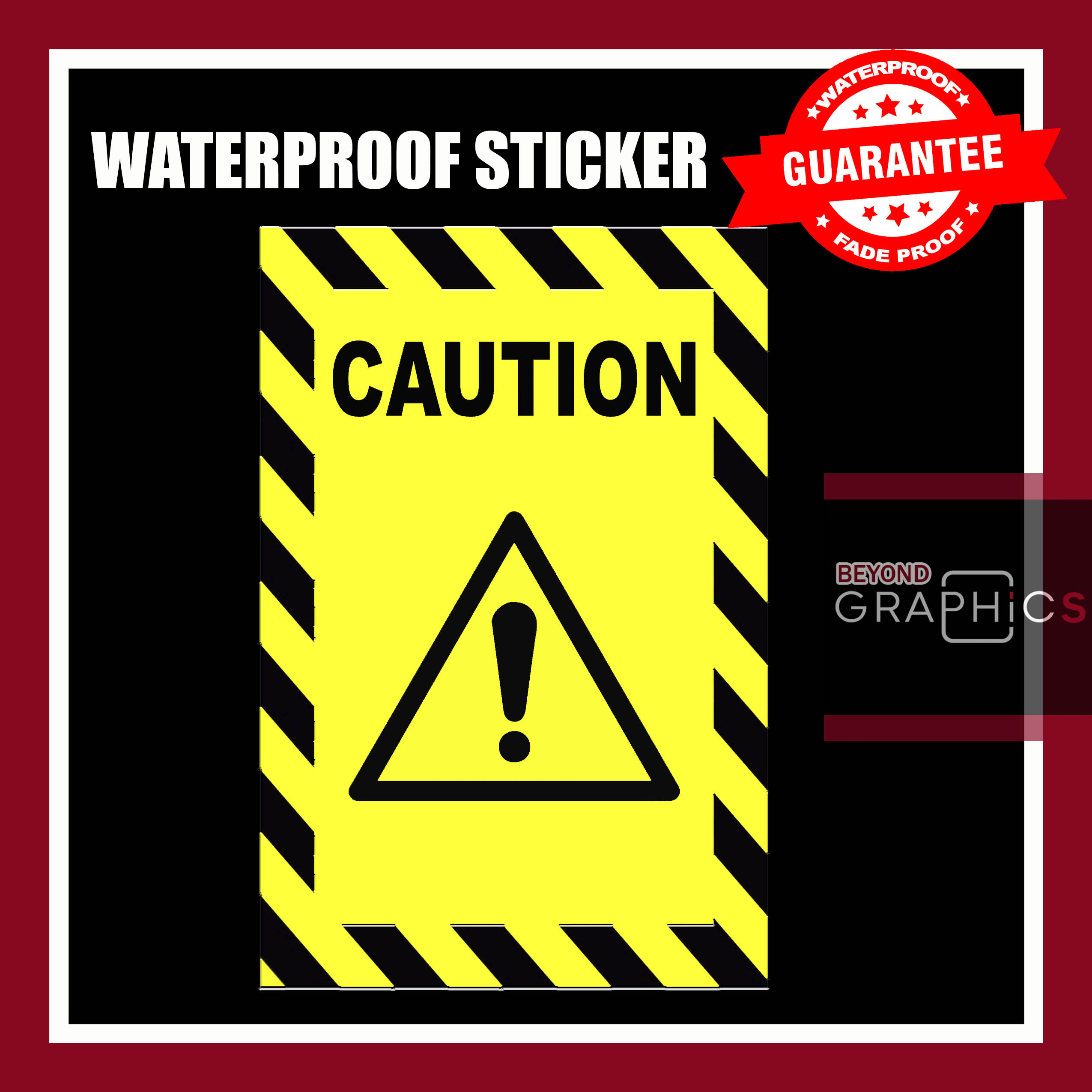 BG Danger Electrical Hazard Warning Sign Laminated PVC Sticker Metal ...