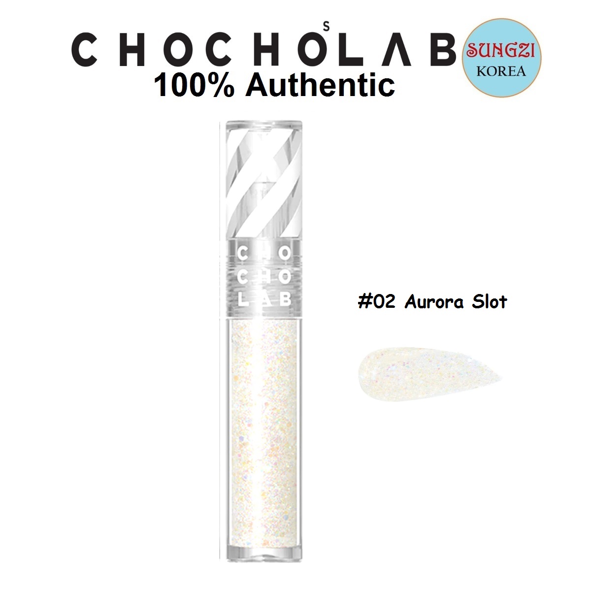 CHOCHO's LAB Switch On Glitter Liquid 3.0g No.02 Aurora Shot Korean ...