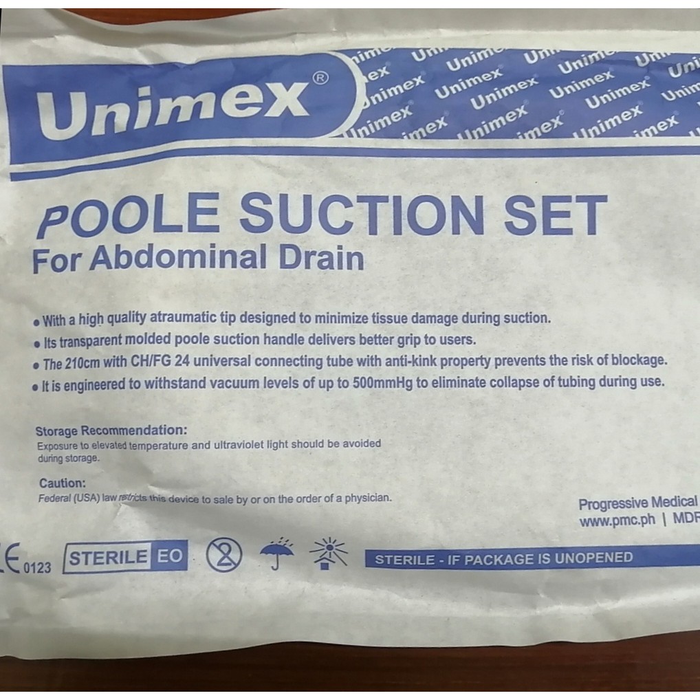 SUCTION SET POOLE ABDOMINAL DRAIN | Lazada PH