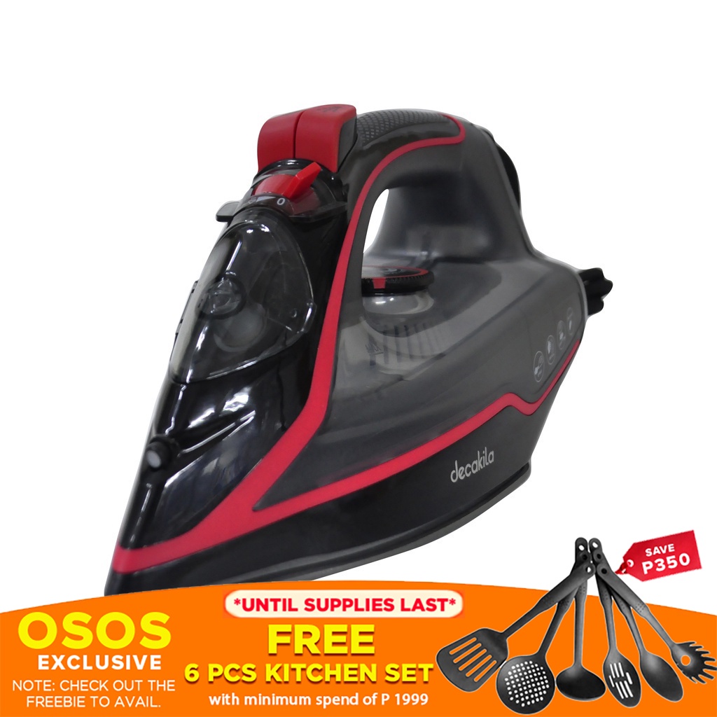 DECAKILA Original Teflon soleplate Steam Iron 2400W (Water Tank ...