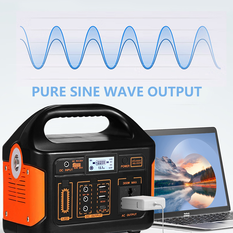 NSS 300W solar powered generator power station with 80000MAH battery ...