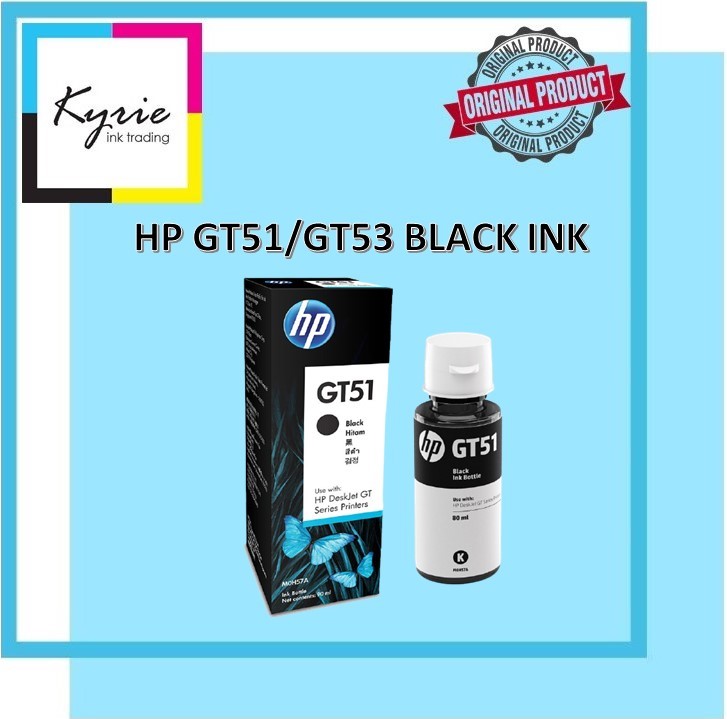 HP GT51/GT53 Black Original Ink Bottle (M0H57AA) The Same GT51 ...