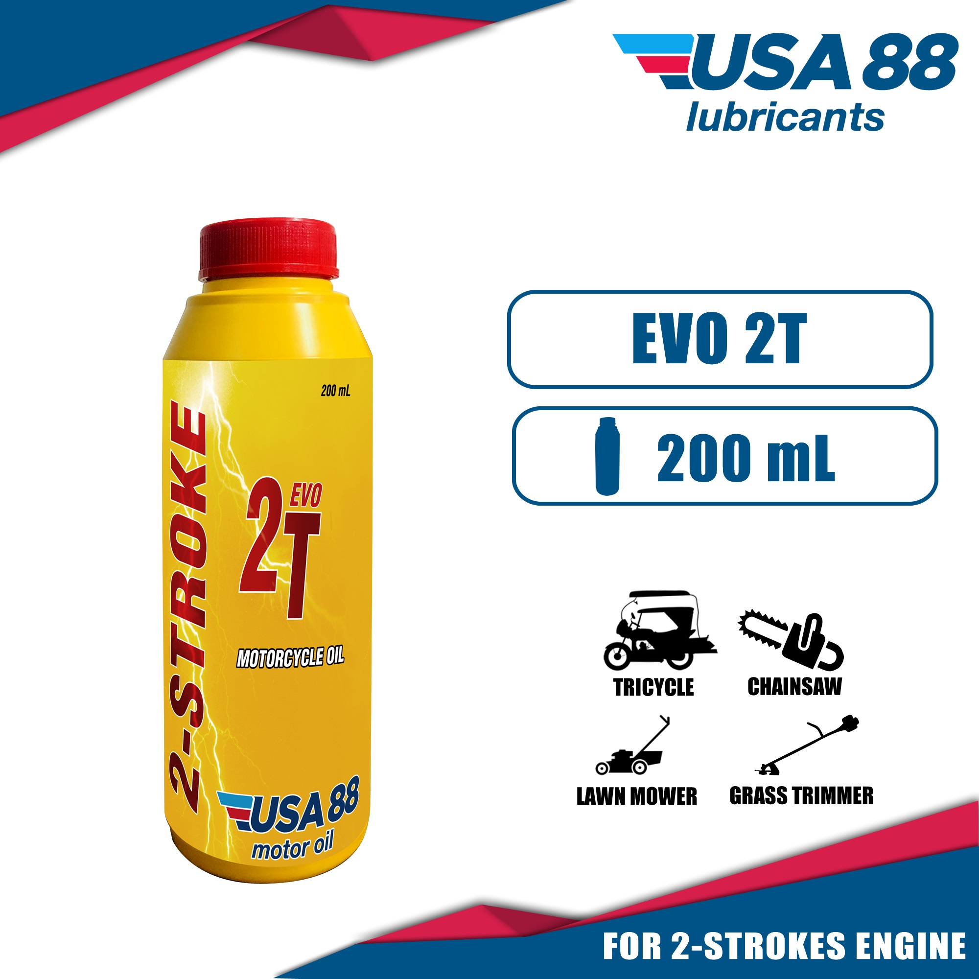 USA88 EVO 2T SAE 30 MOTORCYCLE OIL | Lazada PH