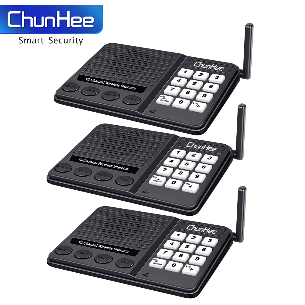 🇵🇭【COD】 Chunhee Wireless Home Intercom System: No Phone Bill, 1500m ...