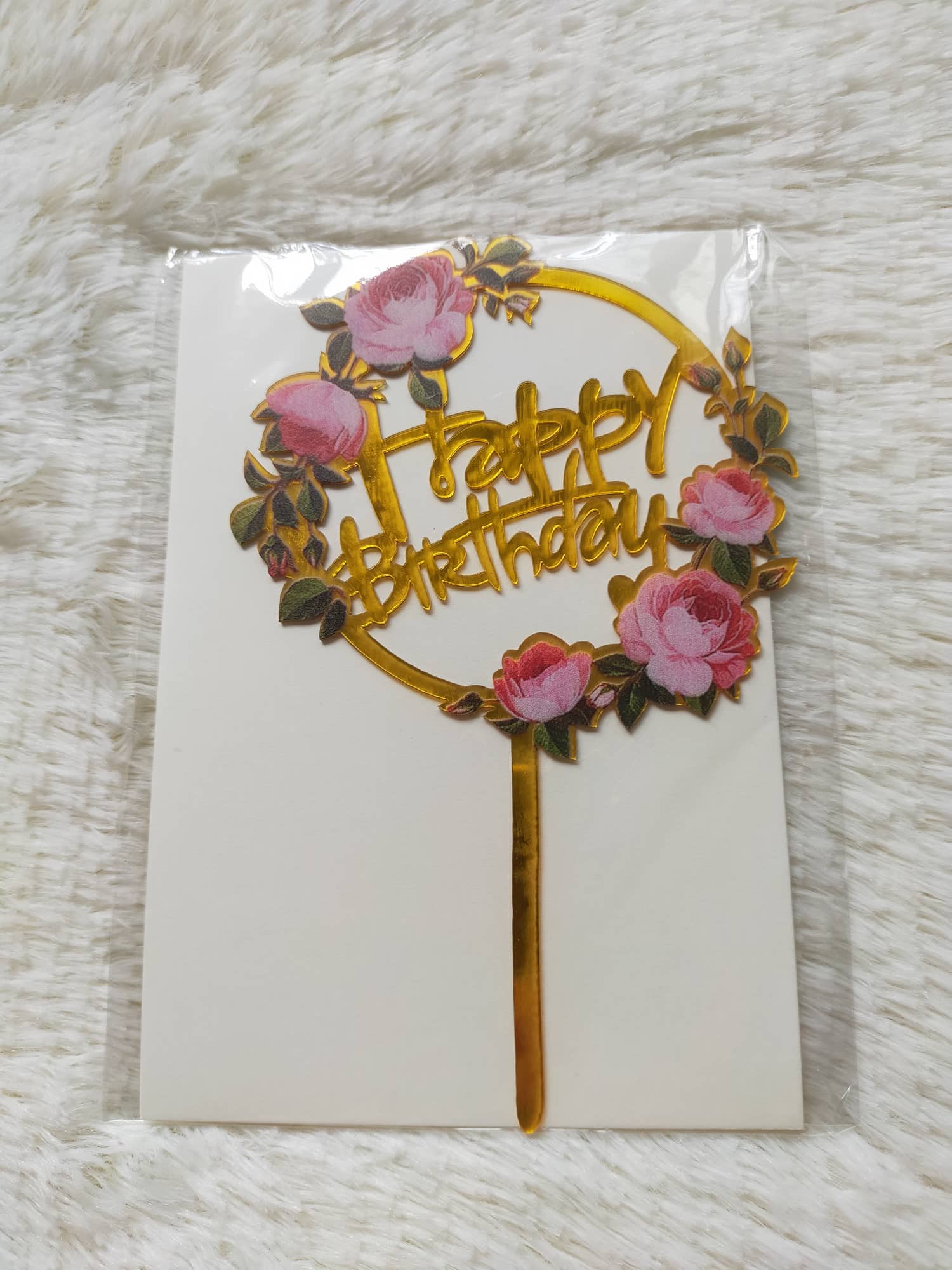 Birthday Cake Topper (floral) Birthday Decoration | Lazada PH