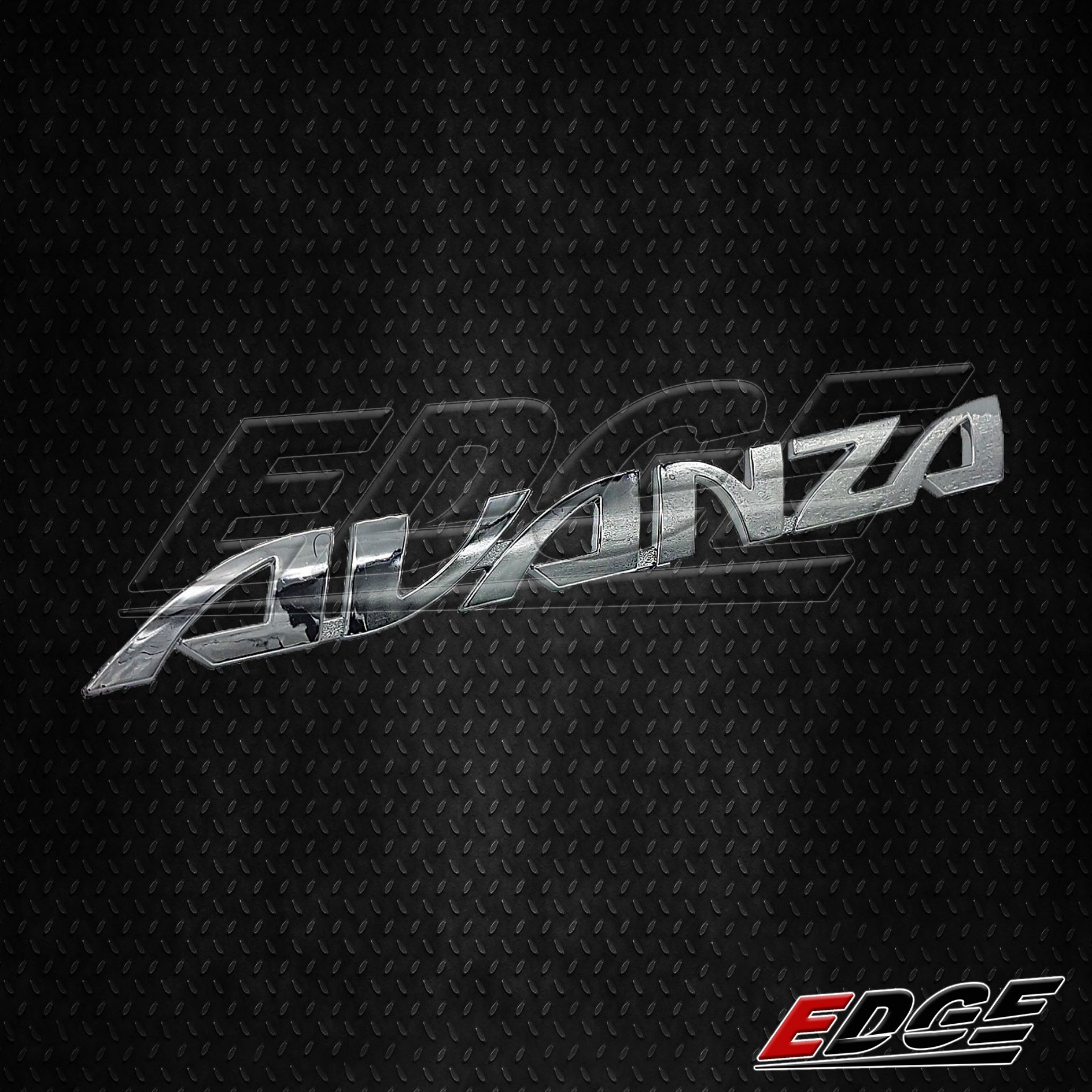Emblem - AVANZA - Chrome - 2.2x22.2cm // toyota adhesive ready sticker ...