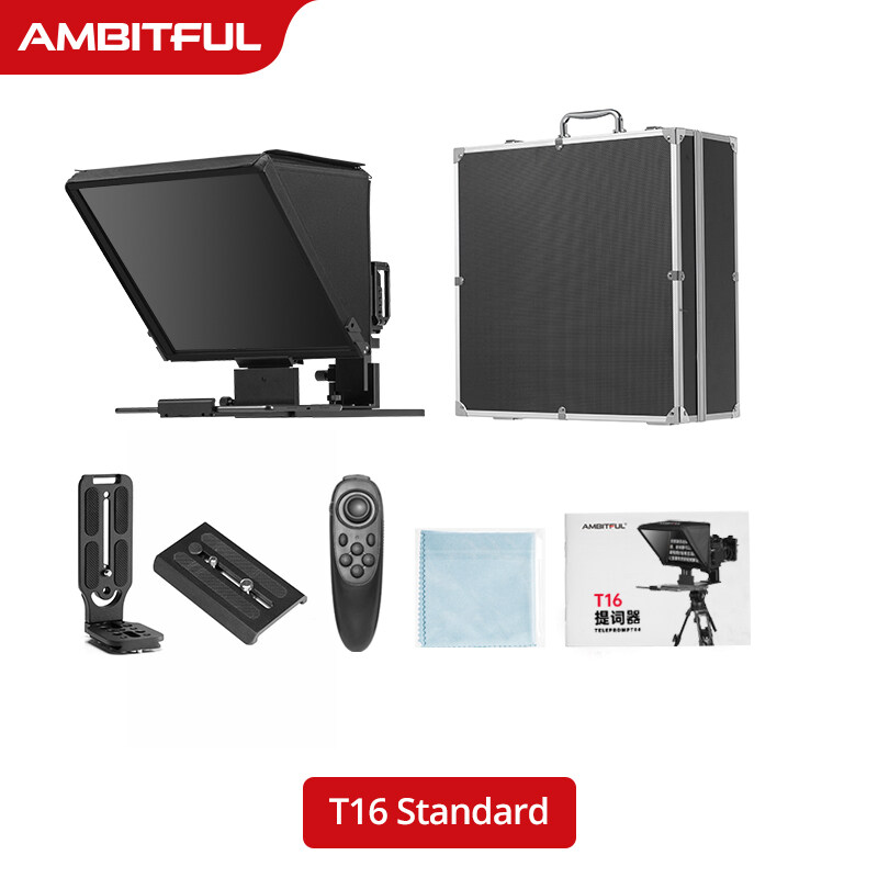 AMBITFUL T16 Big Screen Prompter Professional Interview Foldable ...