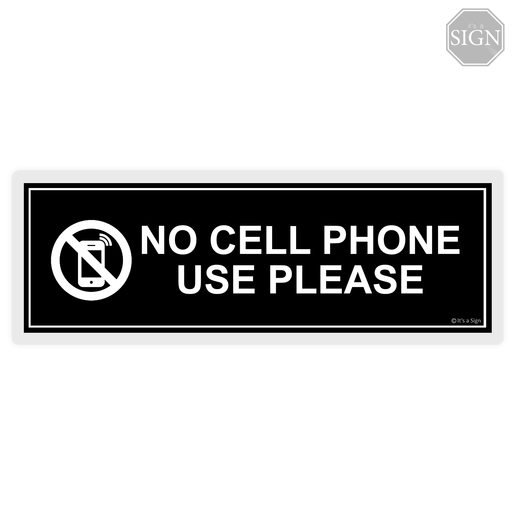 no-cell-phone-use-please-sign-laminated-signage-4-x-11-inches