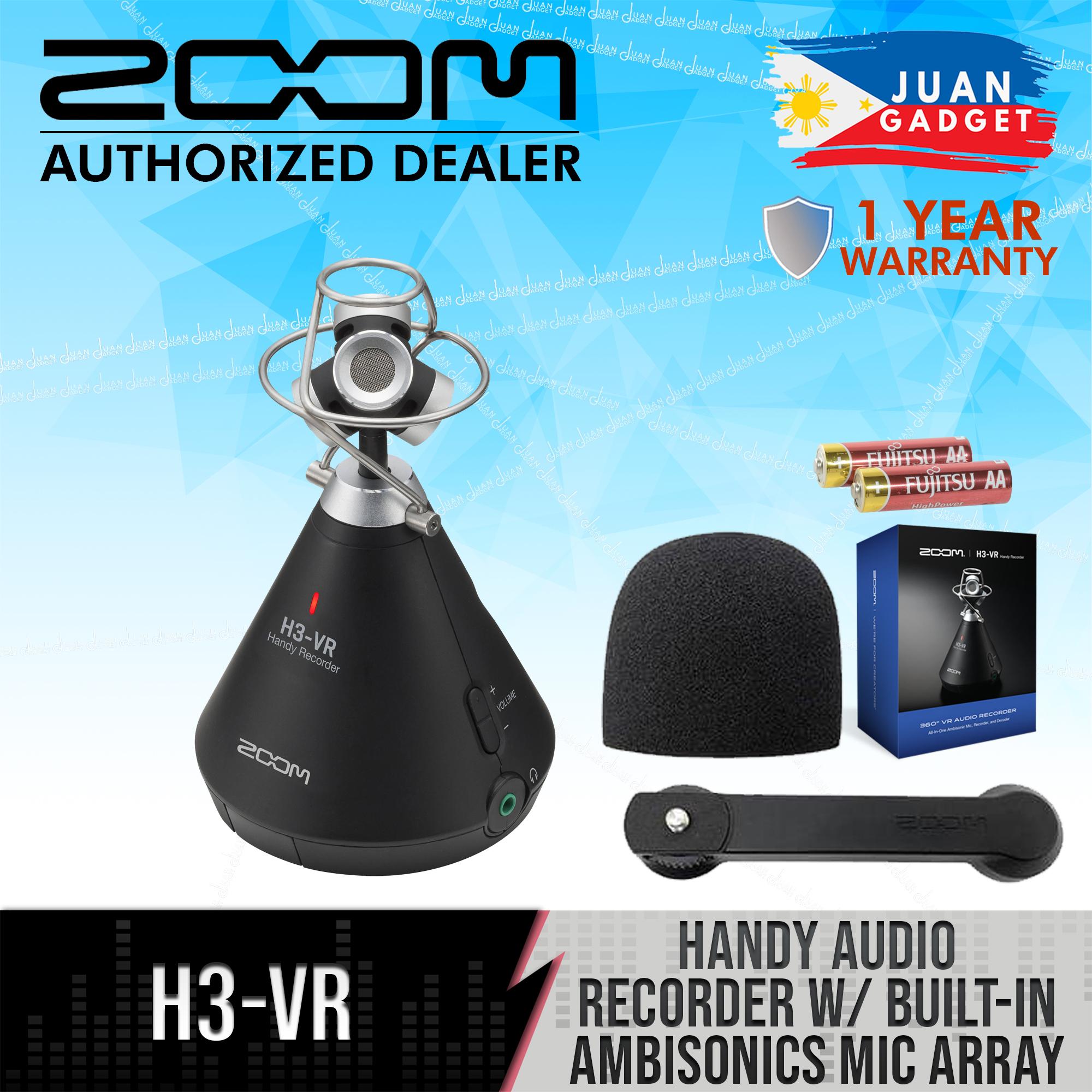Zoom H3-VR Handy Audio Recorder with Built-In Ambisonics Mic Array | JG ...
