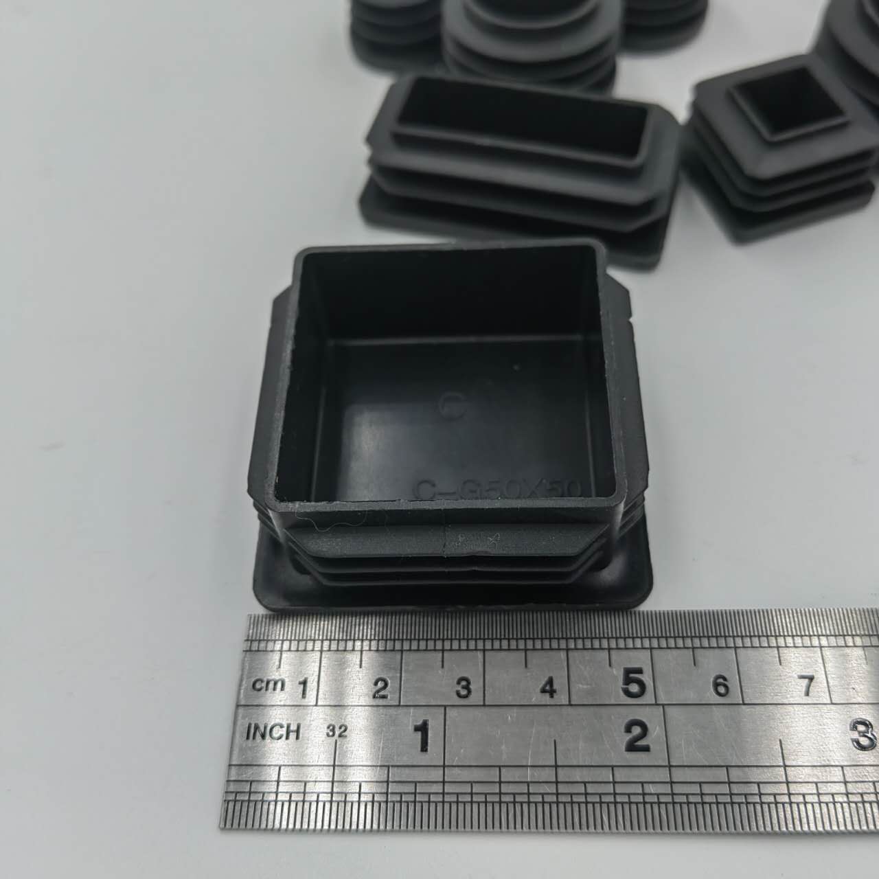 Table and chair leg cover black rubber footing rubber PVC tips L-angle ...