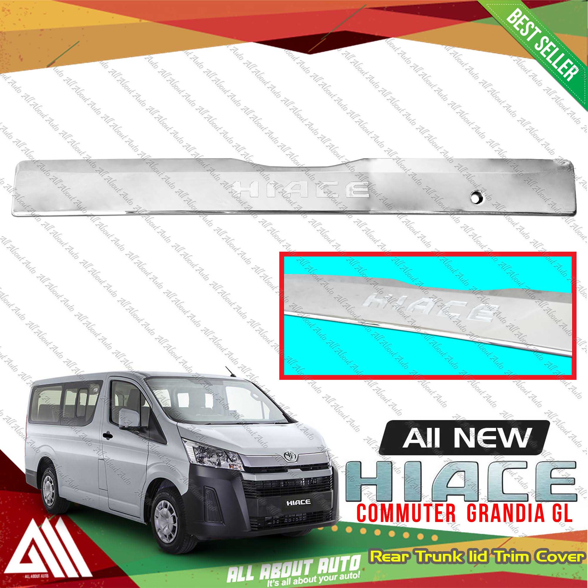 Toyota Hiace 2019 2020 2021 2022 Commuter GL Grandia Rear Trunk Lid ...