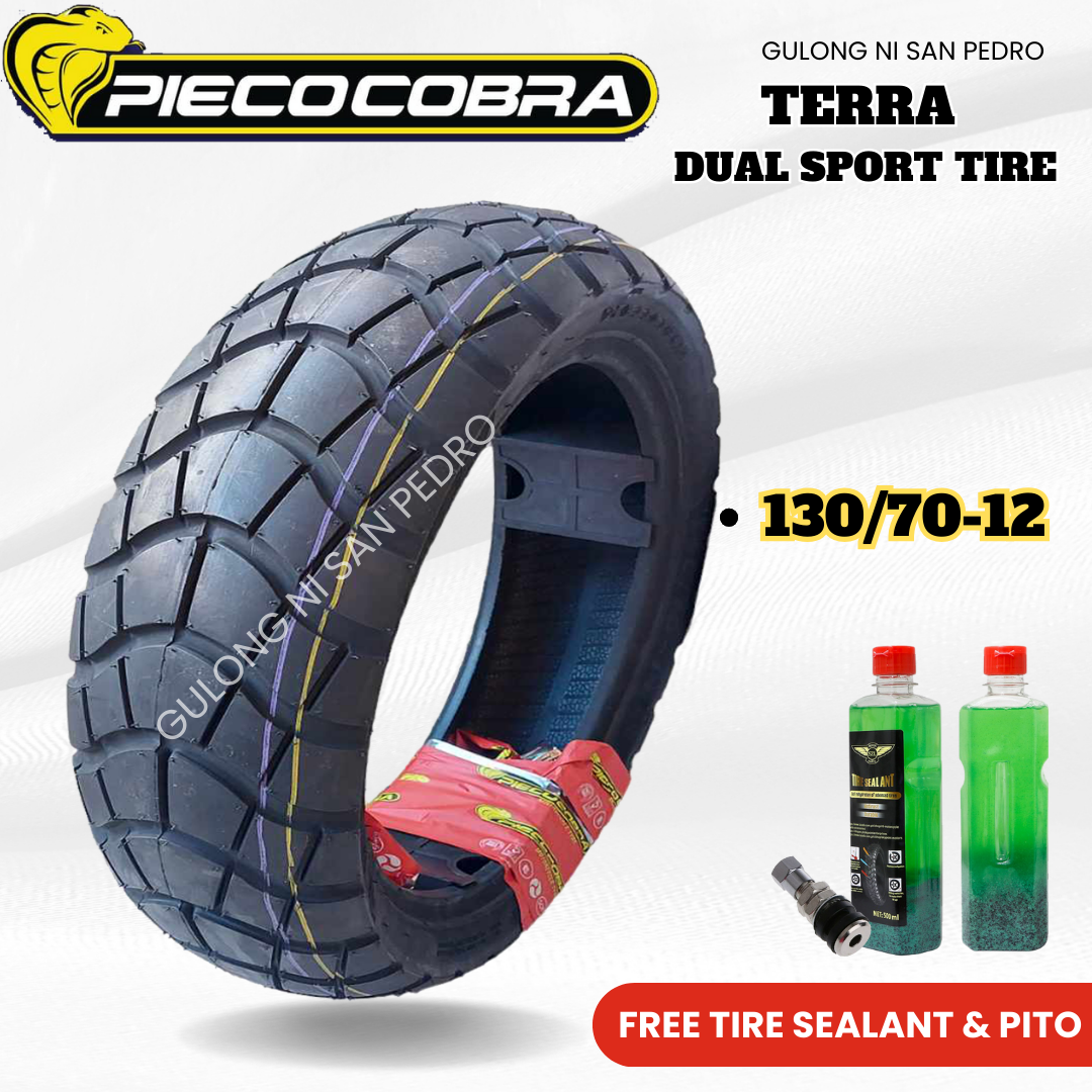 Piecocobra Dual Sport Tire 130/70-12, 120/70-12, 80/80-14, 90/80-14 ...