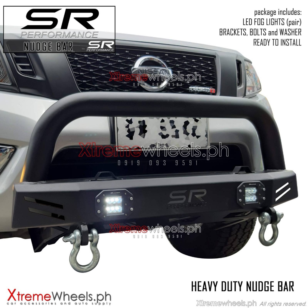 NISSAN NAVARA NP300 CALIBRE 2012-2023 HARD STEEL FRONT NUDGE BAR ...