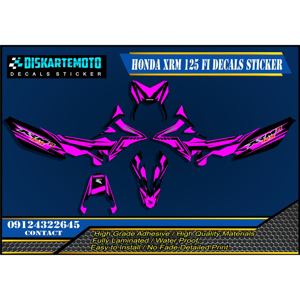 Honda Xrm 125 fi Decals Sticker | Lazada PH