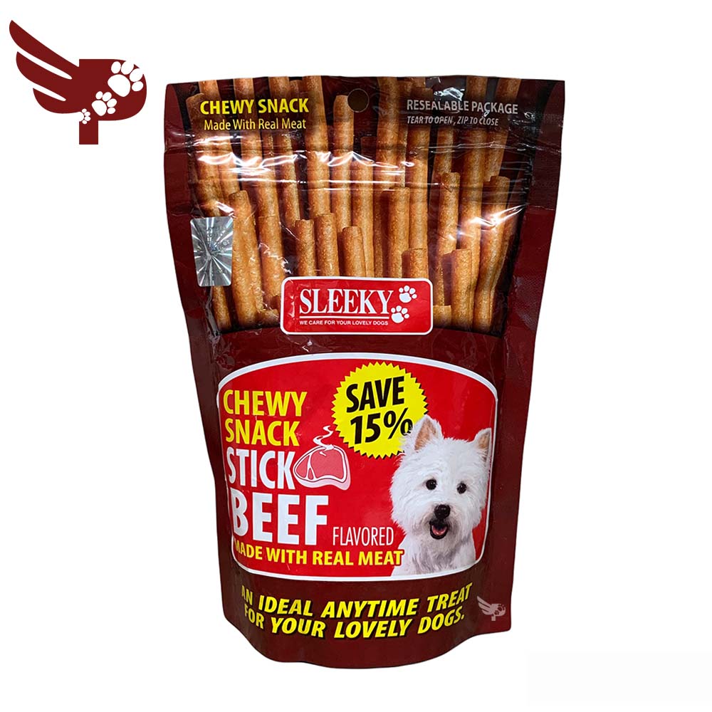 Sleeky Chewy Snack Stick 175g - Beef Flavor - Dog Treats - petpoultryph ...