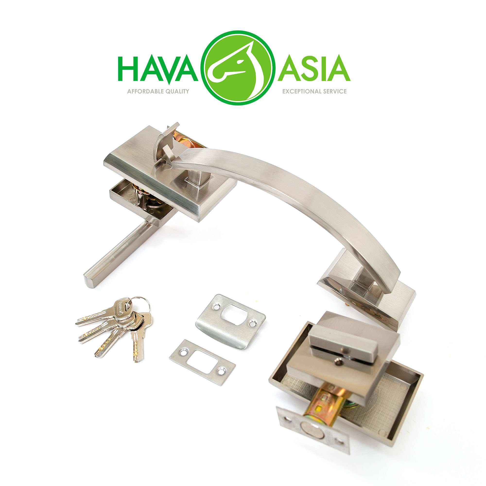 HavaAsia Entrance Handle Lock Set (Code: HA9928-SN) | Lazada PH