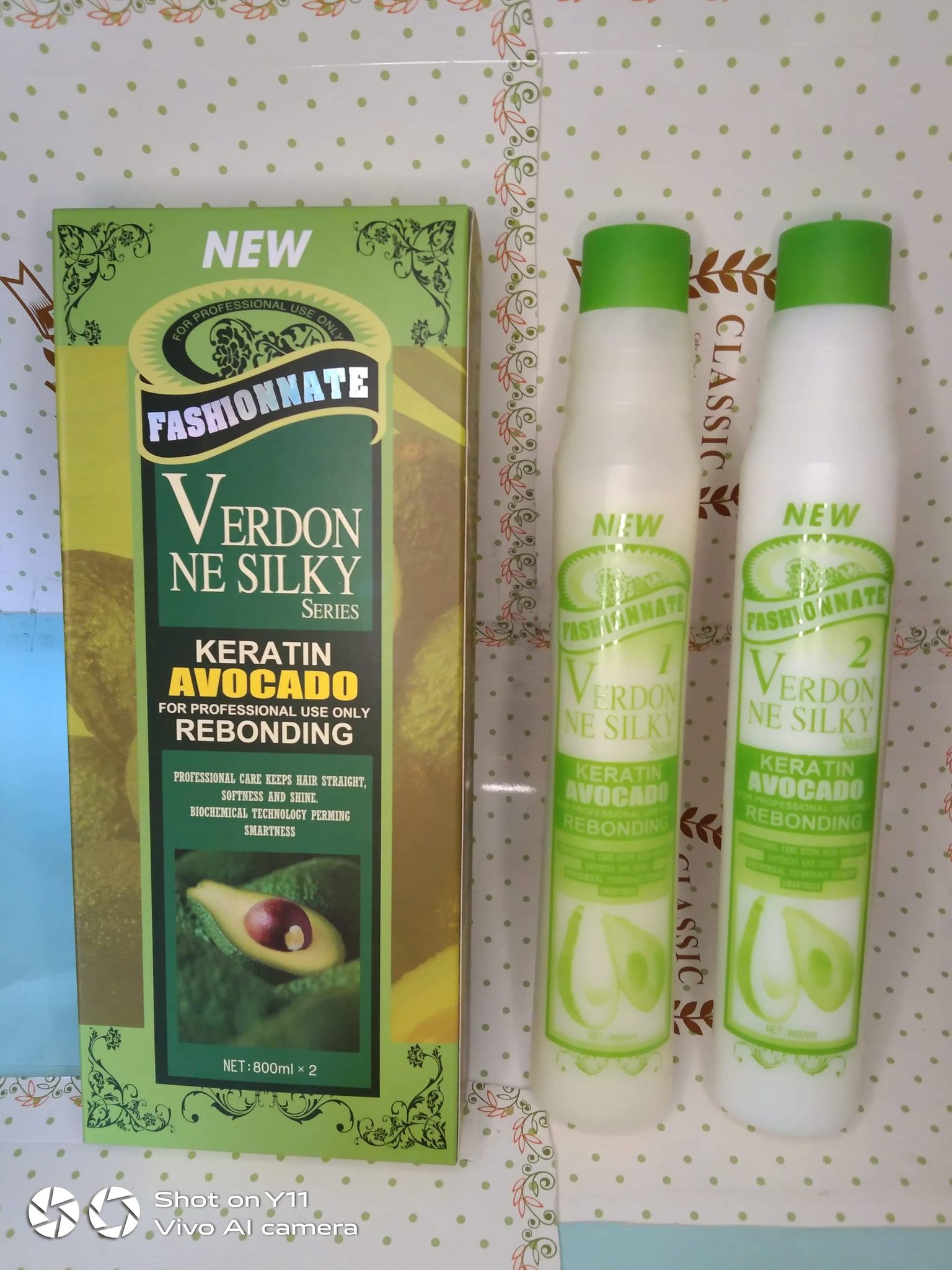 VERDON Ne Silky REBONDING 800ml 1&2 5004 (AVOCADO )KERATIN REBONDING ...