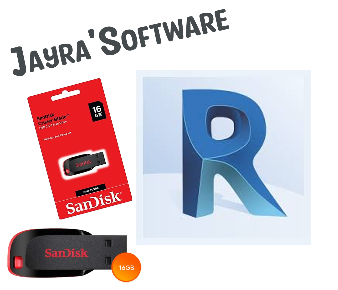 Original Sandisk Cruzer Blade Flash Drive 16Gb with Rivet Autodesk 2022 ...