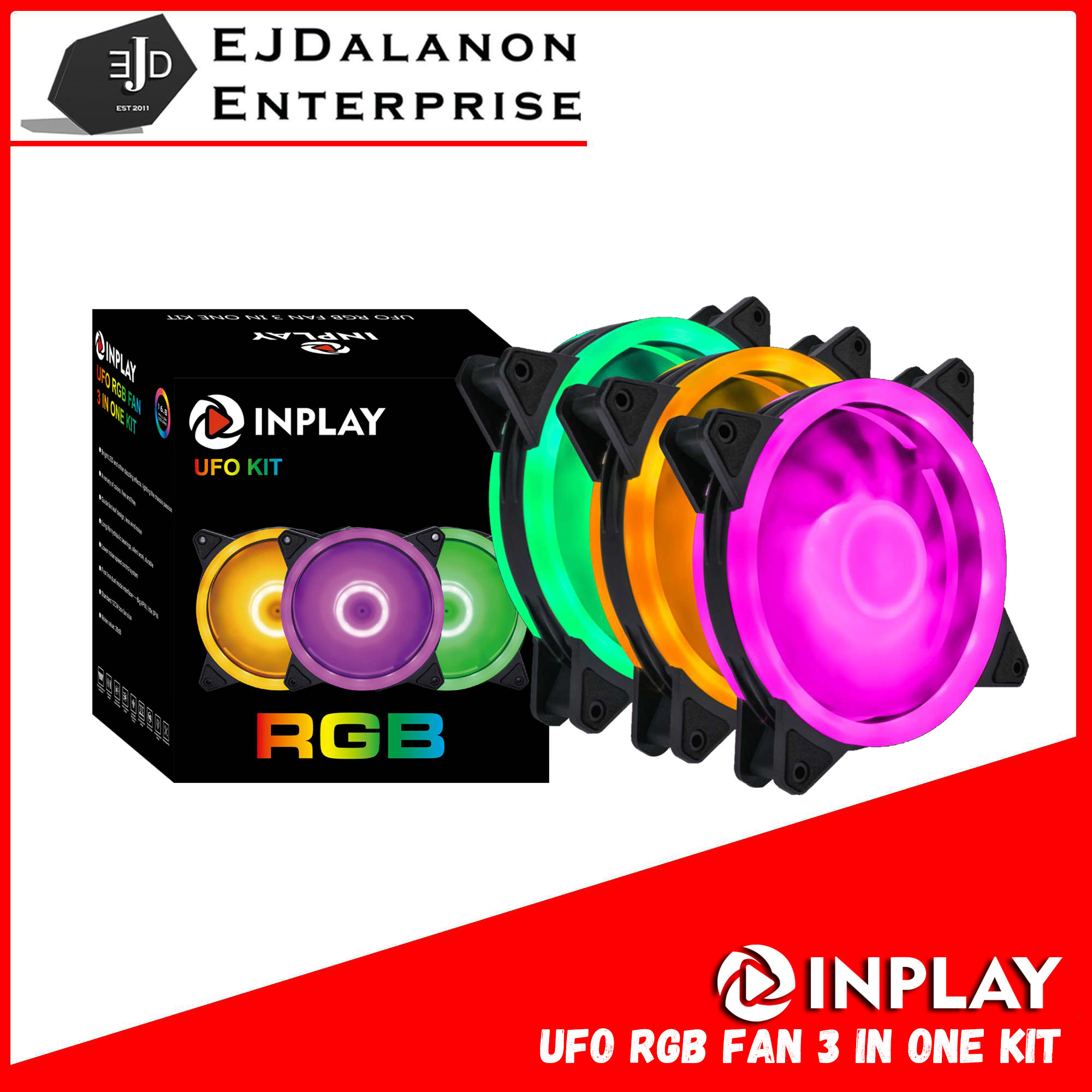 Inplay Ice UFO RGB Fan | Inplay | Ice | ice UFO| RGB Fan | CPU Cooler ...
