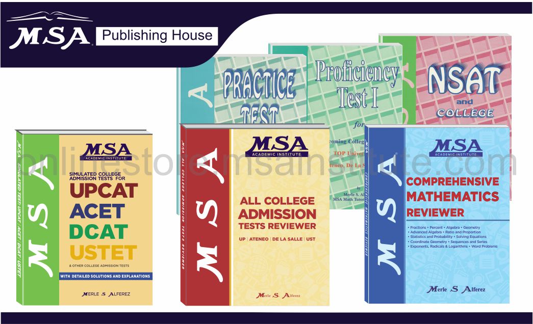 UPCAT, ACET, DCAT, USTET, College Entrance Test Reviewer Set 2023 ...