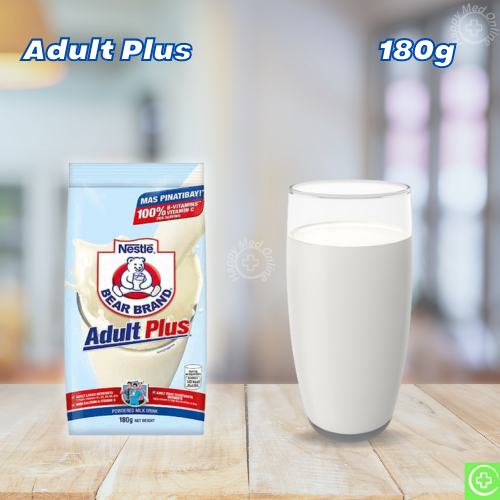 Bear Brand Adult Plus Powdered Milk Drink 33g 180g 300g 600g Nestle ...