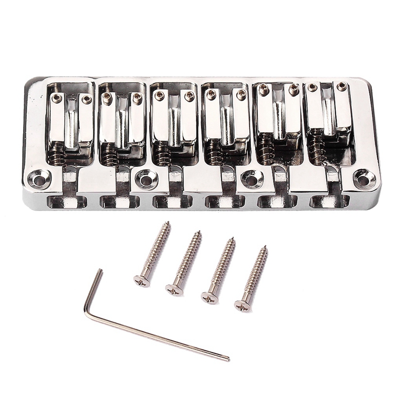 6 String Bass Bridge Bass String Bridge Fixed Hardtail Bridge ...