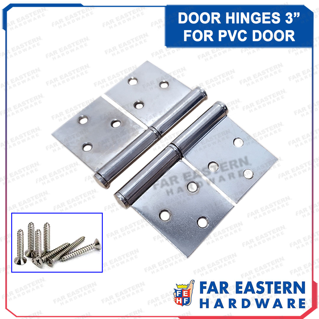 PVC Door Hinges 3" Flag Hinge with Screw | Lazada PH