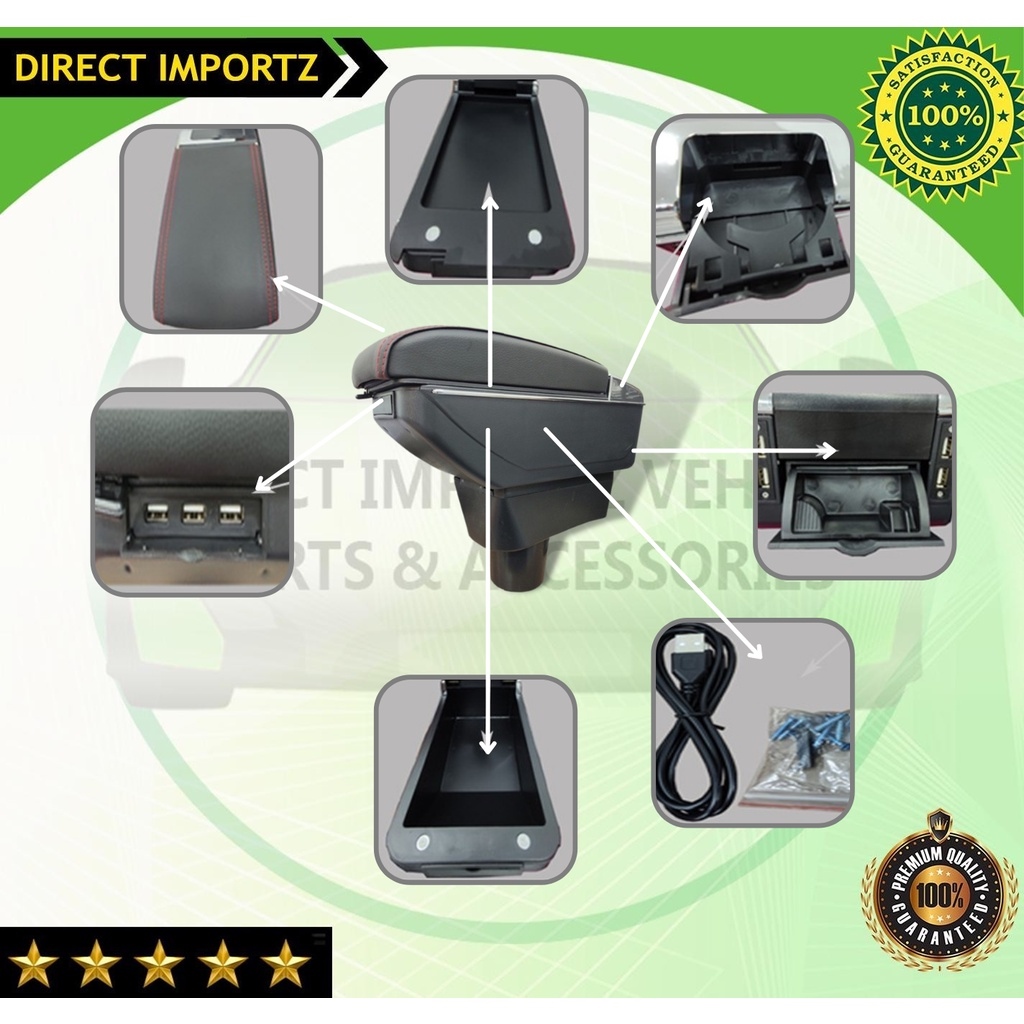 Toyota Rush E and G 2018 to 2023 Console Box Premium / Car Armrest ...