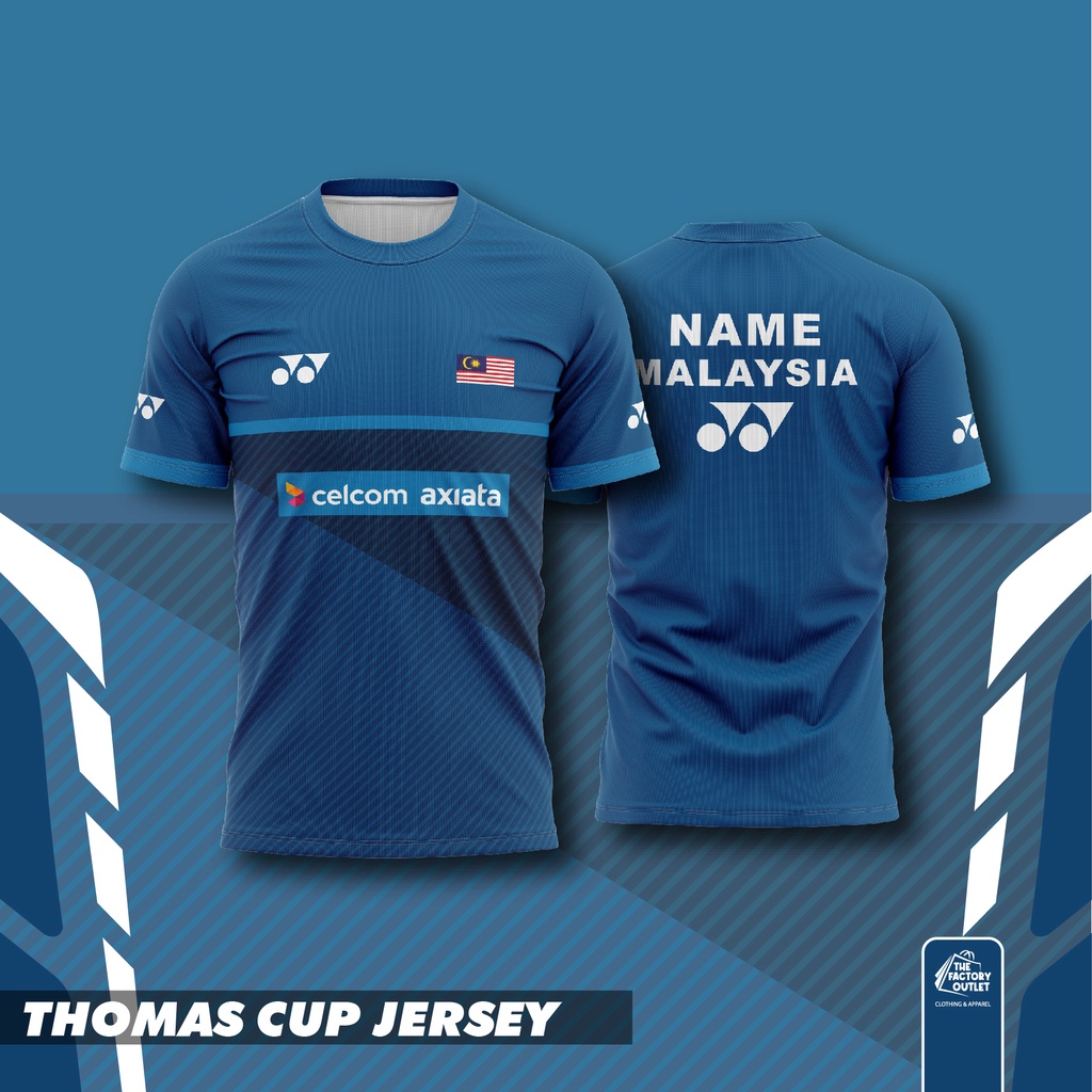 MALAYSIA BADMINTON JERSEY, BAJU BADMINTION MALAYSIA (THOMAS CUP ...