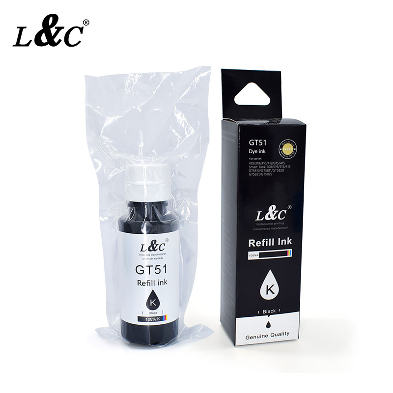 Hp GT51 Ink Refill GT52 Dye Ink For Printer GT5810 GT5820 GT5811 5821 ...