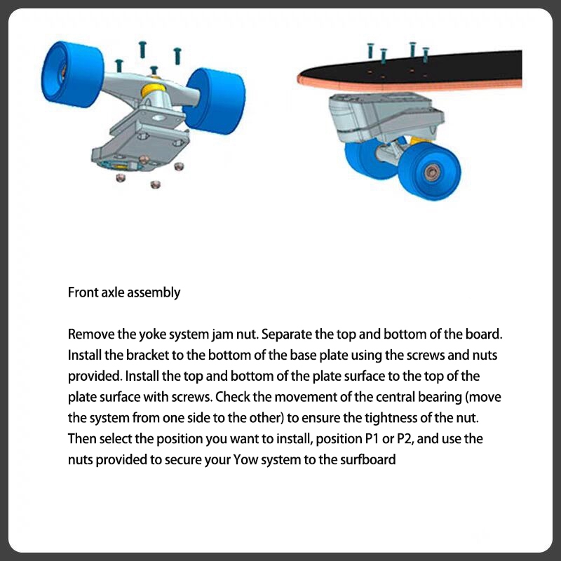 For YOW S5 Surf Skate Trucks S5 Surf Skateboard Trucks Adapter ...