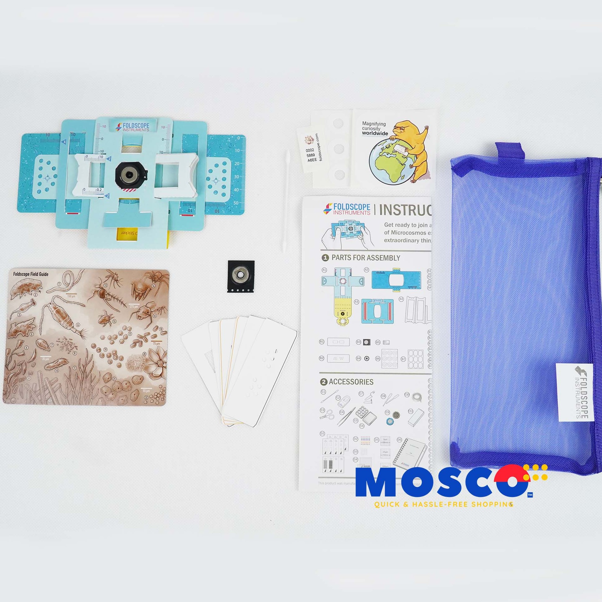 FOLDSCOPE THE PAPER MICROSCOPE | 140X MAGNIFICATION | AS SEEN ON NAS ...