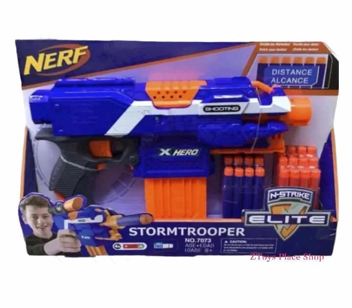 Nerf Double breach N-Strike Mega Double-Barrel Blasting Nerf Electric ...