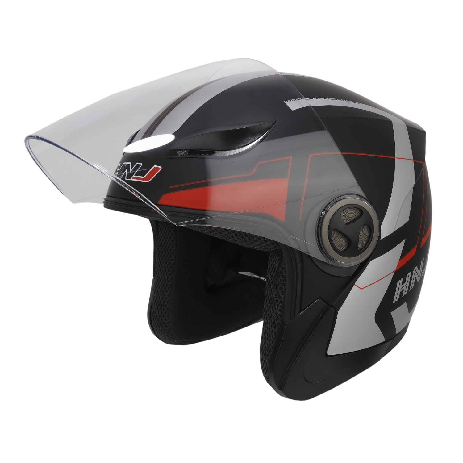 HNJ YM-619 Motorcycle Helmets Half Face Motor Helmet Single Visor ...