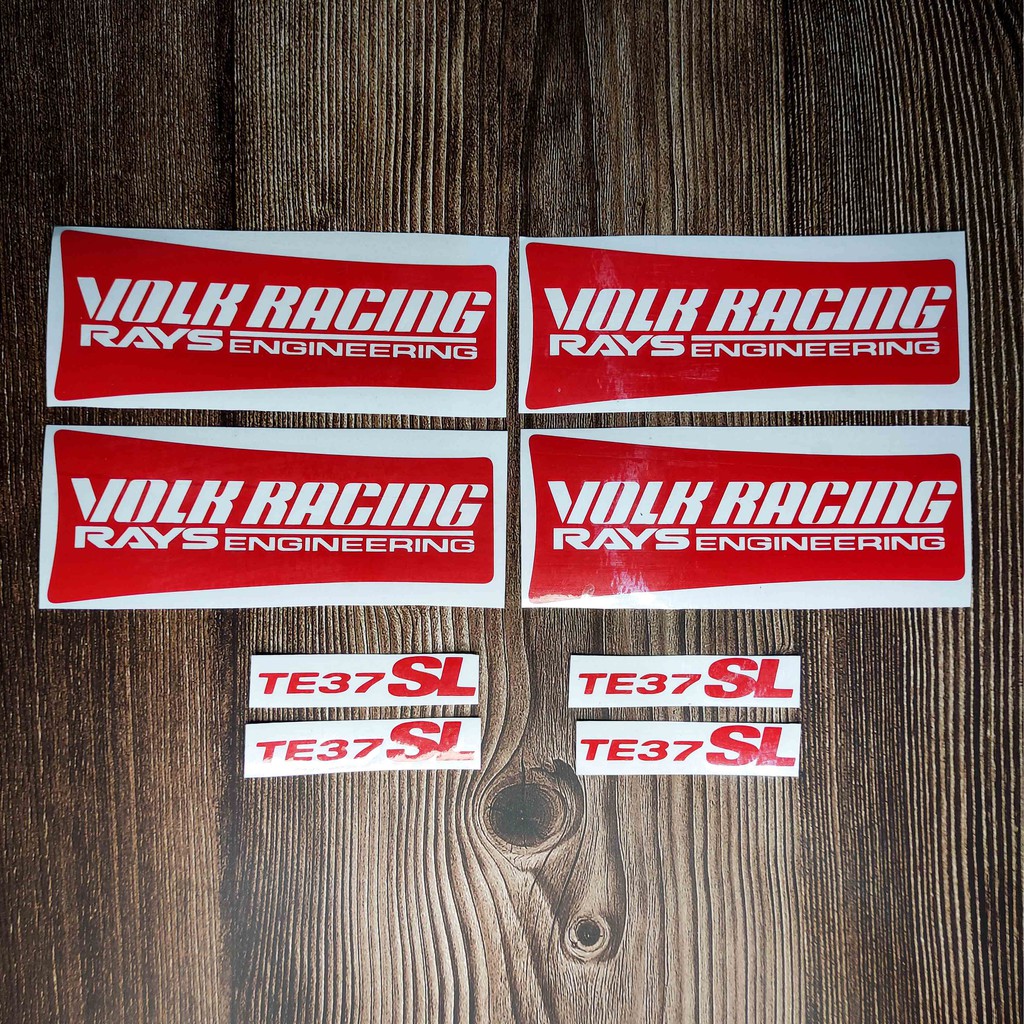 Volk Racing Rays Engineering TE 37 Super Lap SL Mags Decals Rim ...