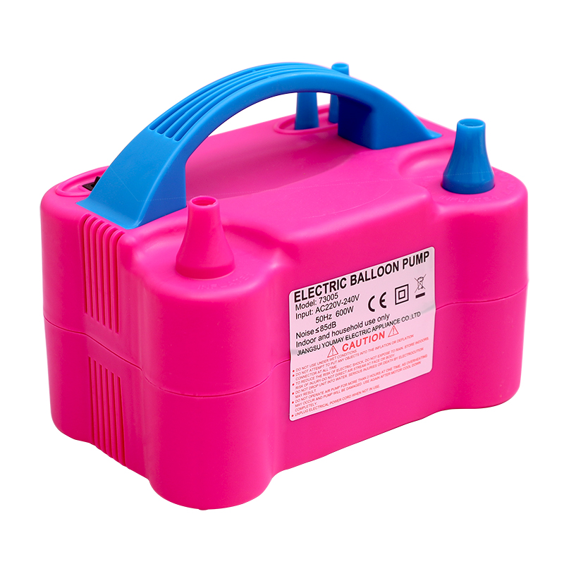 Electric Balloon Air Pump Inflator Dual-Nozzle Globos Machine Air ...