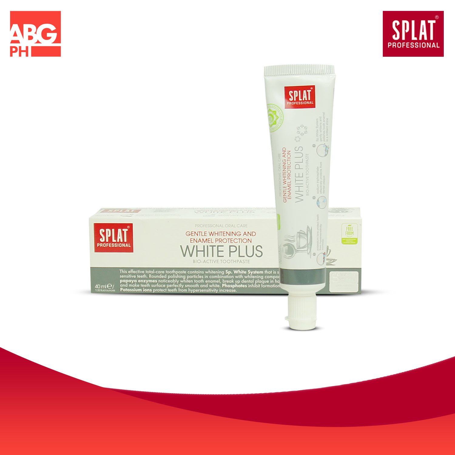 SPLAT Professional White Plus Toothpaste 40ml EXP05/25 | Lazada PH